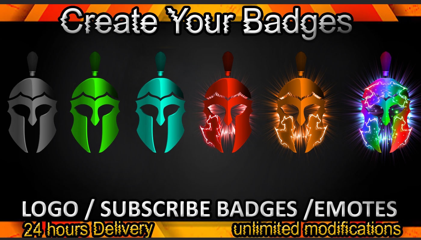 Spartan Twitch Sub Badges / Spartan Twitch Emotes / Spartan Badges for ...