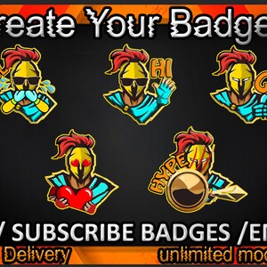 Sparta Twitch Sub Badges, Sparta Twitch Emotes/ Sparta Badges for ...