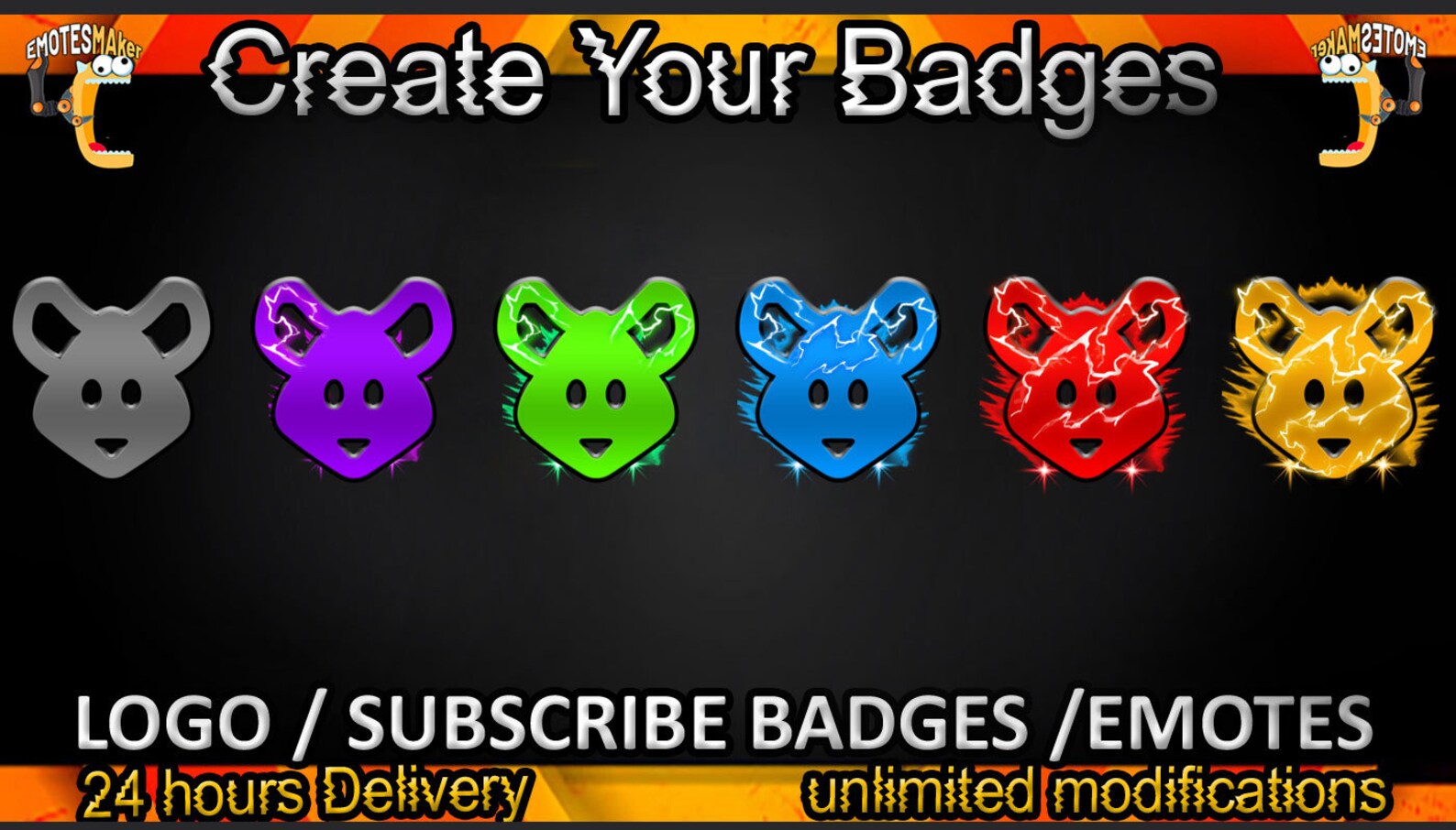 Rat Logo Twitch Sub Badges, Rat Logo Twitch Emotes/ Rat Logo Badges for ...