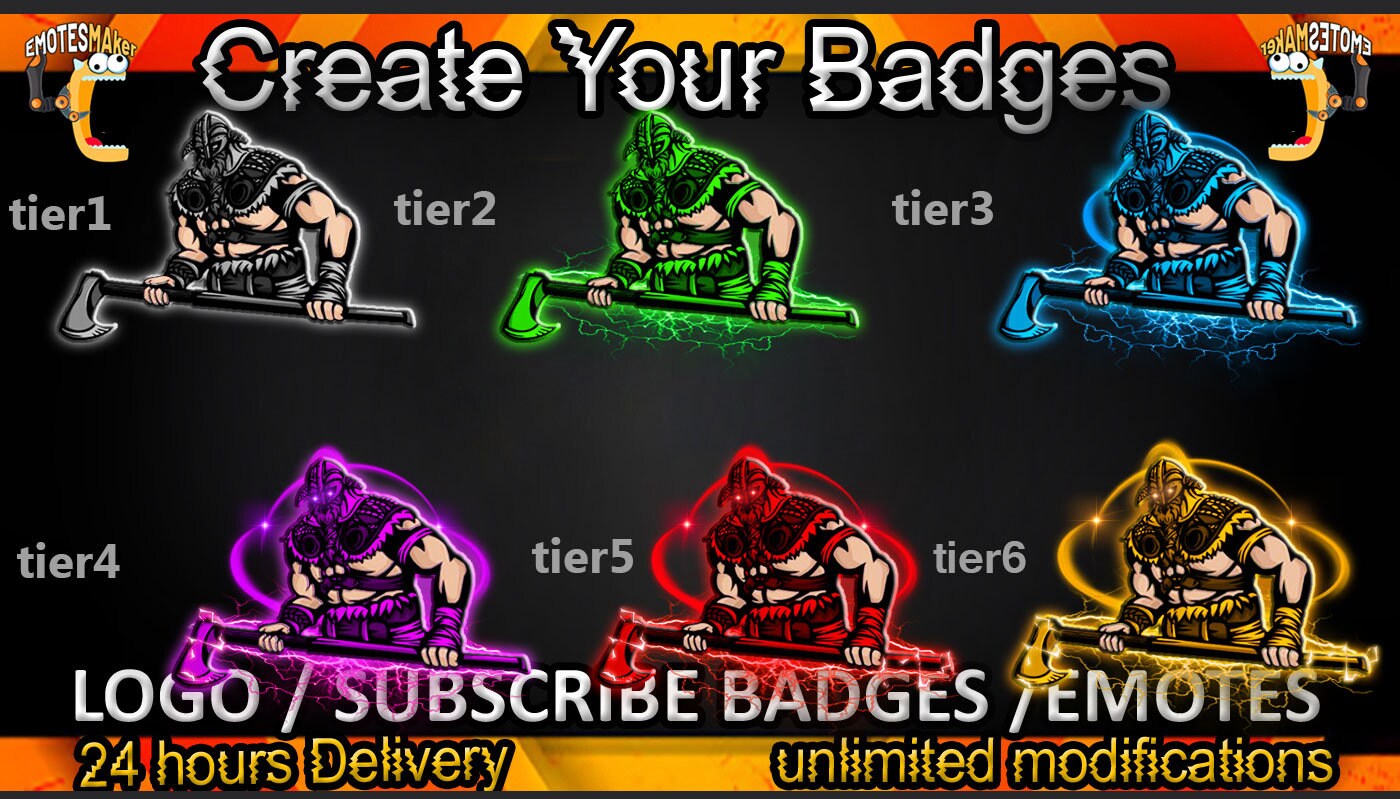 Axe Man Twitch Sub Badges Axe Man Twitch Emotes/ Axe Man - Etsy