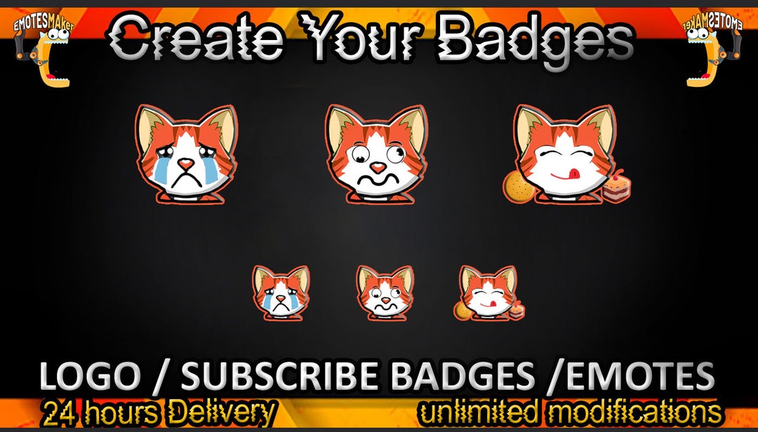 Sous-badges Chat Twitch, émoticônes Chat Twitch/badges chat pour ...