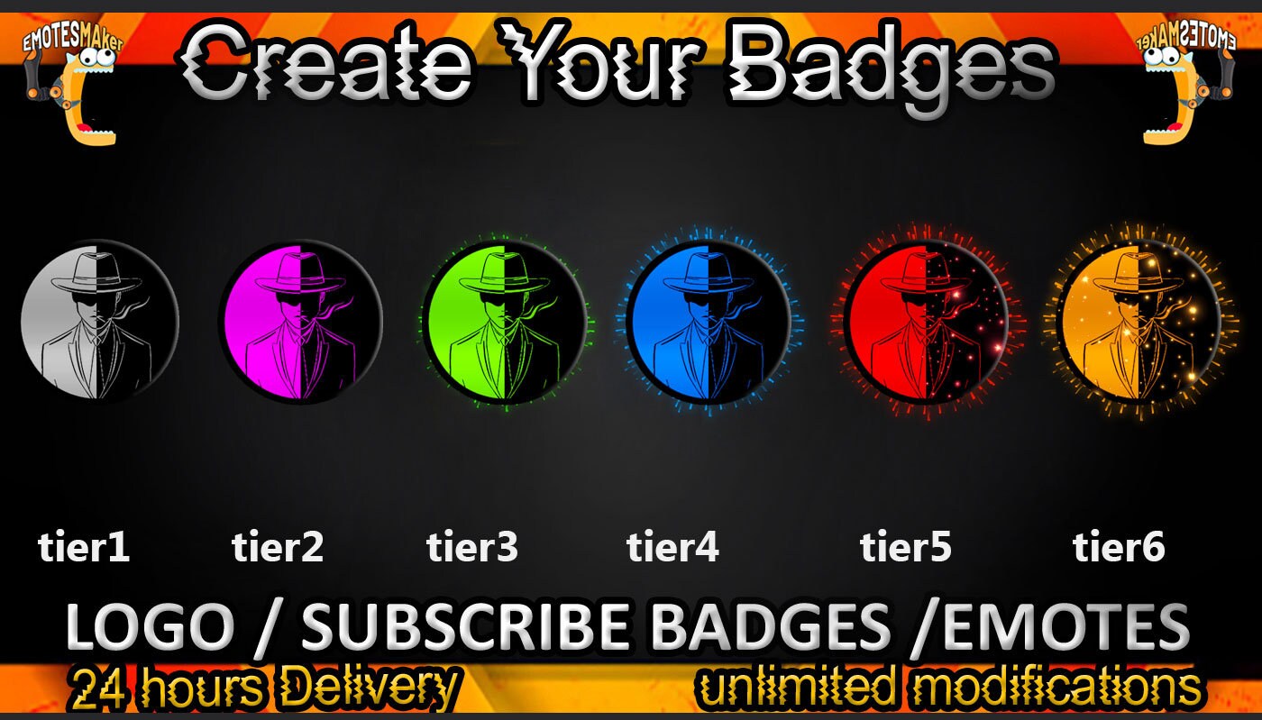 Mafia Logo Twitch Sub Badges, Mafia Logo Twitch Emotes/ Mafia Logo ...