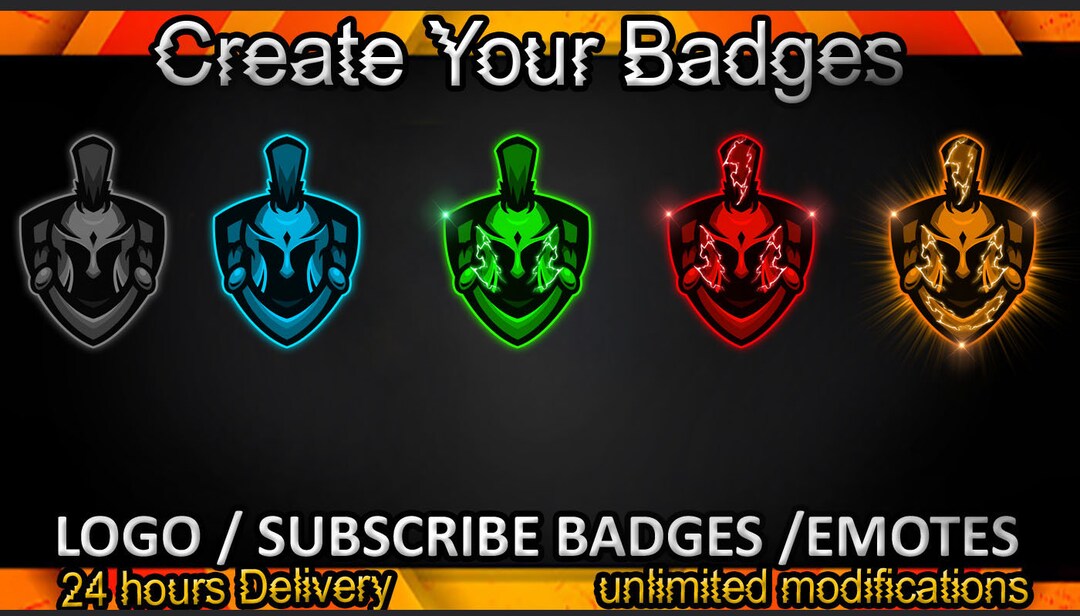 Spartan Twitch Sub Badges / Spartan Twitch Emotes / Spartan Badges for ...