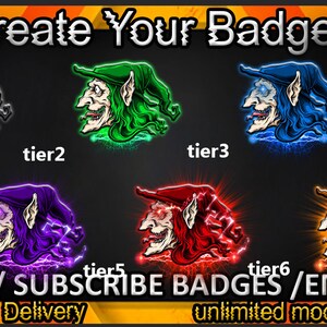 Hex Twitch Sub Badges, Hex Twitch Emotes/ Hex Badges for Streamers/ Hex ...