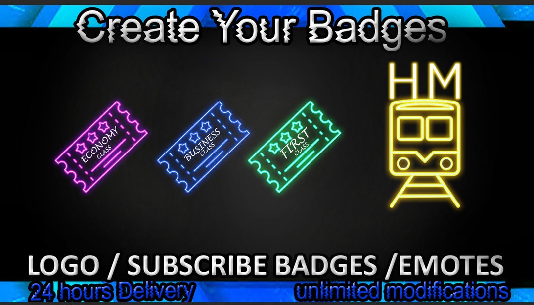 Train Tickets Twitch Sub Badges,train Tickets Twitch Emotes/ Train ...
