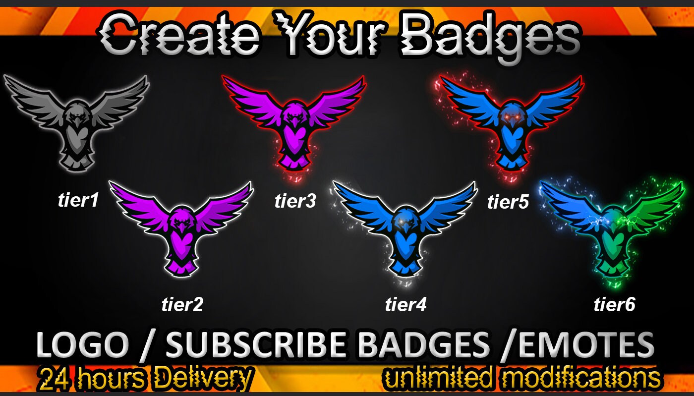Sous-badges Hawk Twitch, emotes Hawk Twitch/badges Hawk pour streamers ...