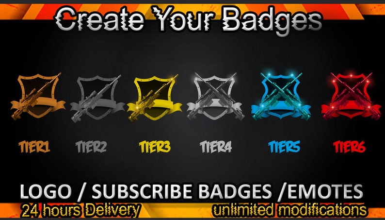 Sniper Gun Twitch Sub Badges, Sniper Gun Twitch Emotes/ Sniper Gun ...