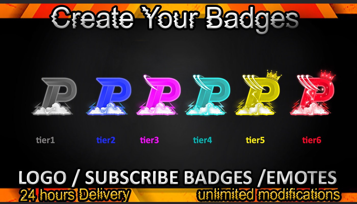 Letter P Twitch Sub Badges, Letter P Twitch Emotes/ Letter P Badges for ...