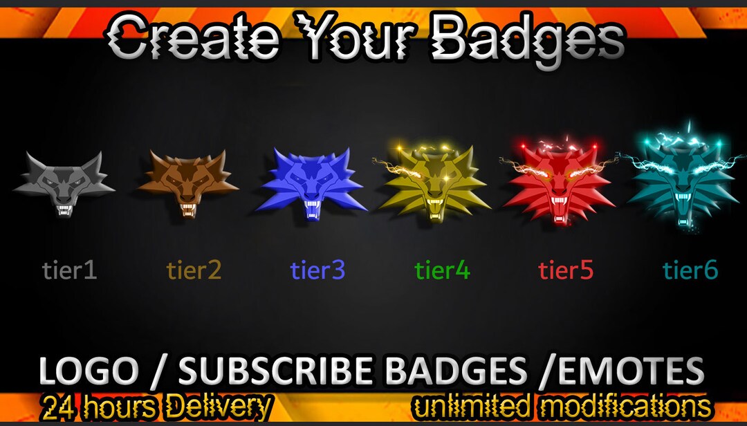 Witcher Twitch Sub Badges, Witcher Twitch Emotes/ Witcher Badges for ...