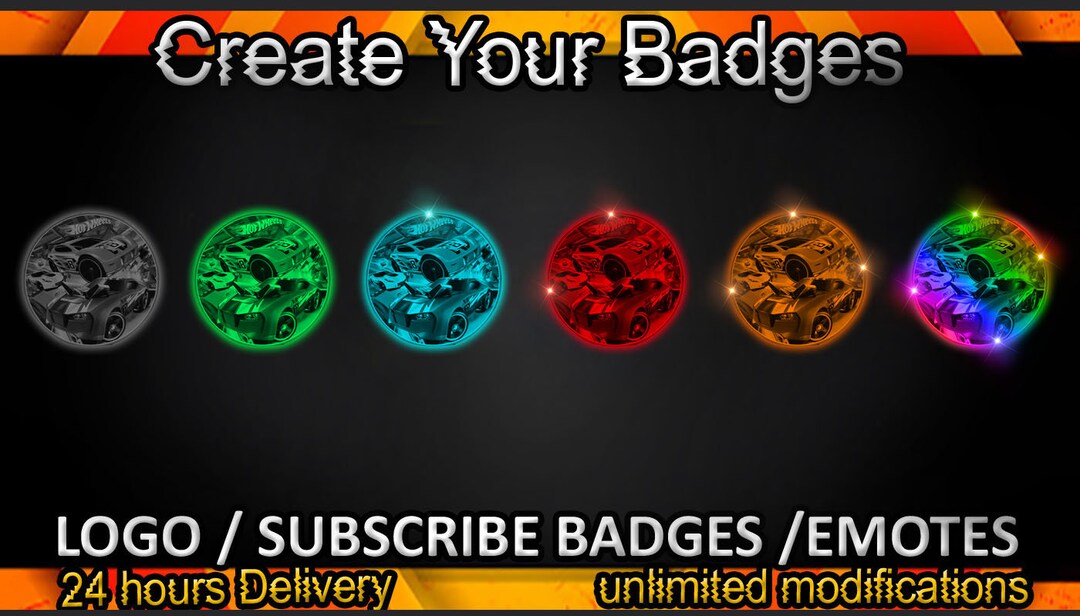 Racing Car Twitch Sub Badges / Racing Car Twitch Emotes / Racing Car ...