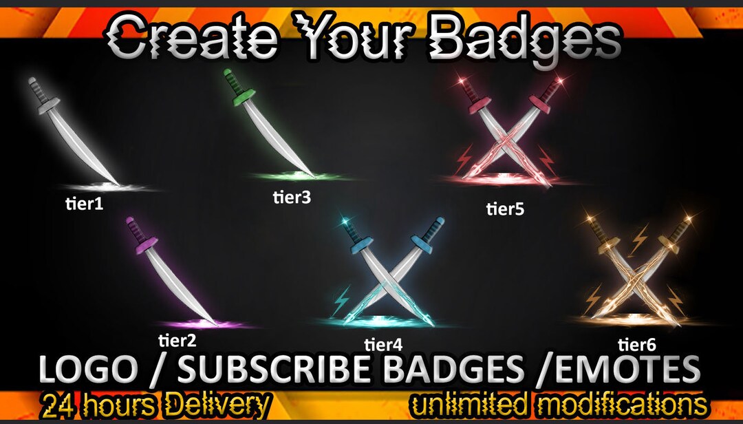 Dagger Twitch Sub Badges, Dagger Twitch Emotes/ Dagger Badges for ...
