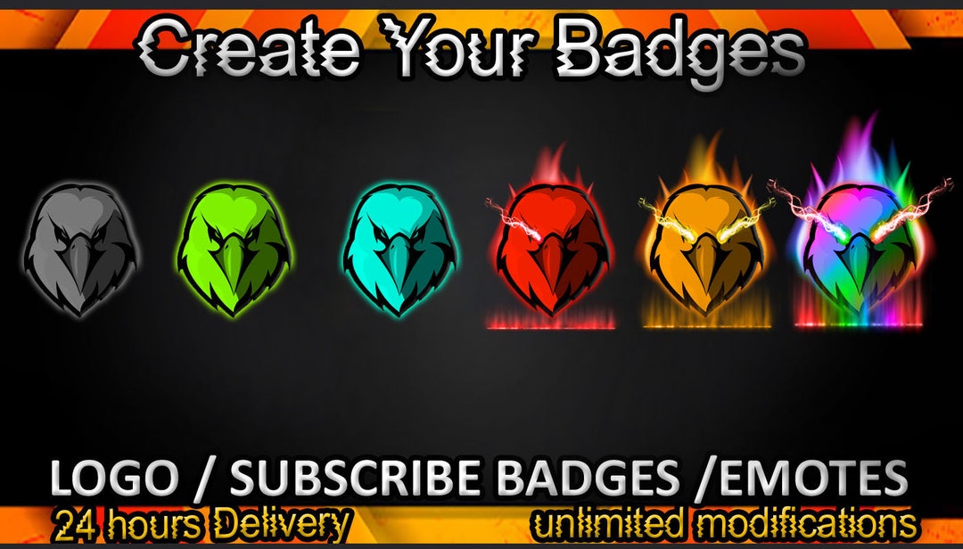 Eagle Twitch Sub Badges / Eagle Twitch Emotes / Eagle Badges for ...