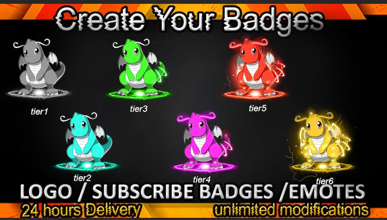 Pokemon Twitch Sub Badges / Pokemon Twitch Emotes / Pokemon Badges for ...