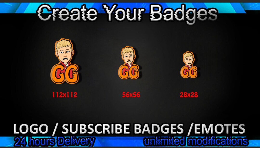 Gg Twitch Sub Badges, Gg Twitch Emotes/ GG Badges for Streamers/ GG Sub ...