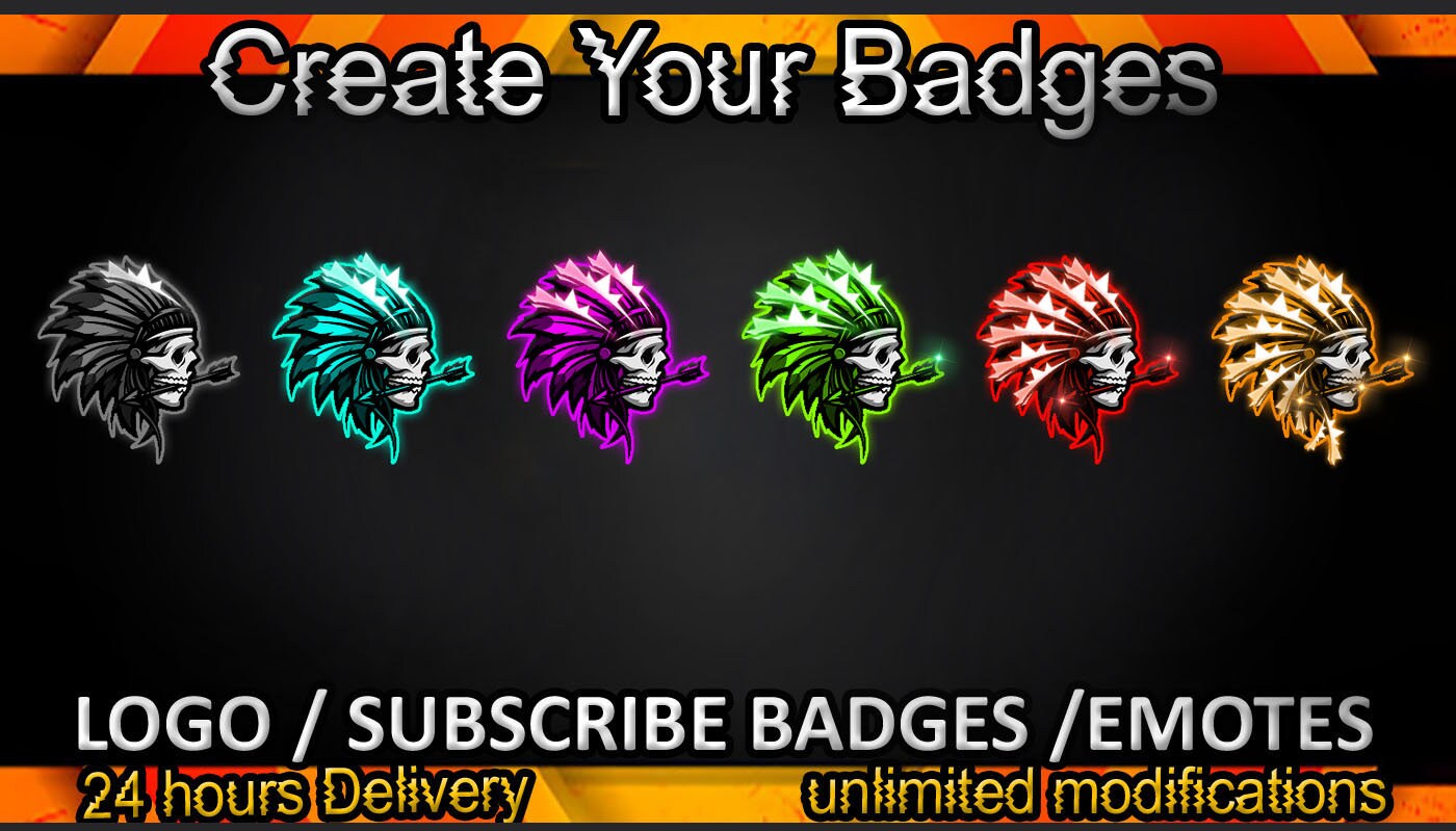 Digital Art & Collectibles Drawing & Illustration Fire Skull Twitch sub ...