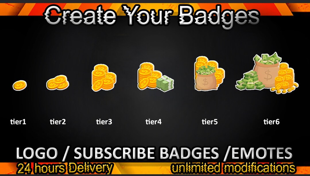 Money Twitch Sub Badges Money Twitch Emotes/ Money Badges for - Etsy