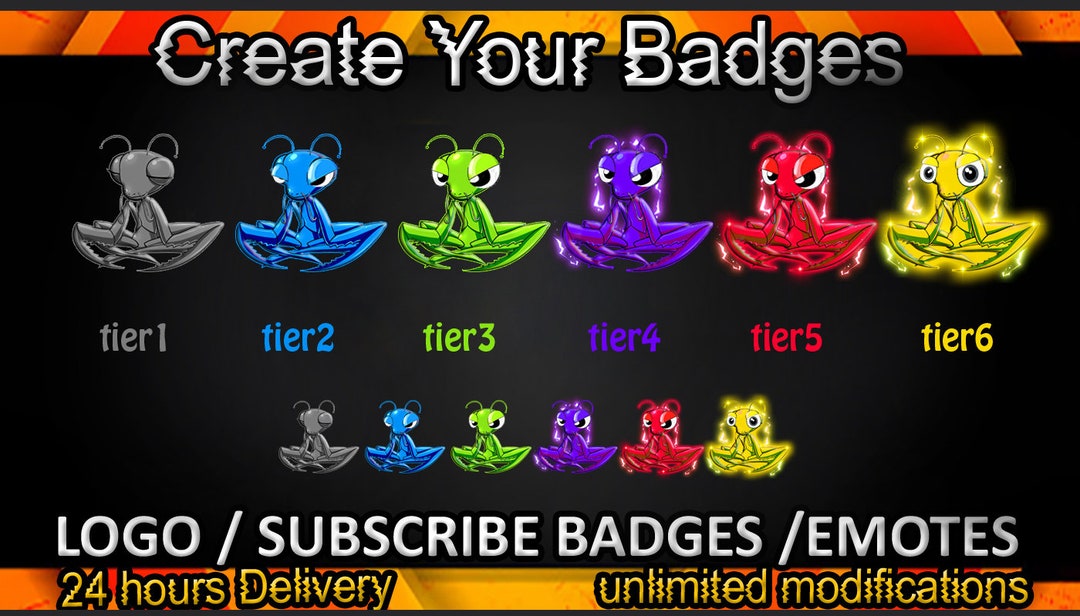 Ant Twitch Sub Badges, Ant Twitch Emotes/ Ant Badges for Streamers/ant ...