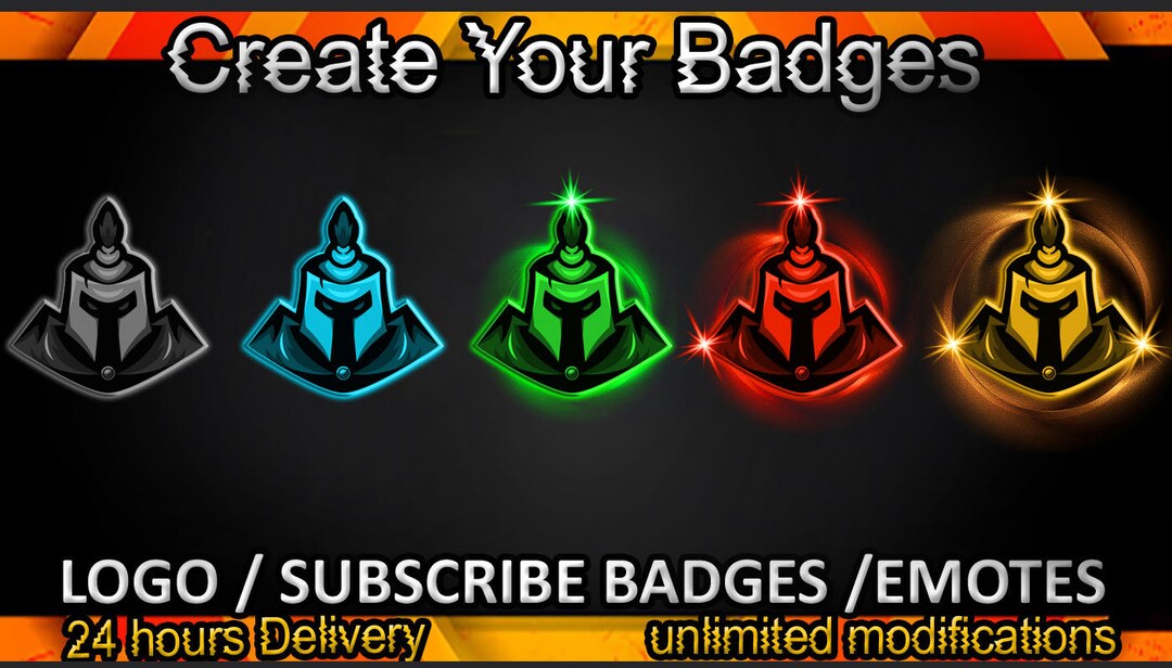 Spartan Twitch Sub Badges / Spartan Twitch Emotes / Spartan Badges for ...