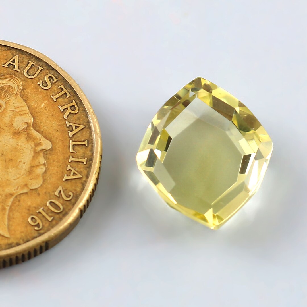 Beautiful High Quality Natural Lemon Fantasy Cut Gemstone Natural Lemon ...