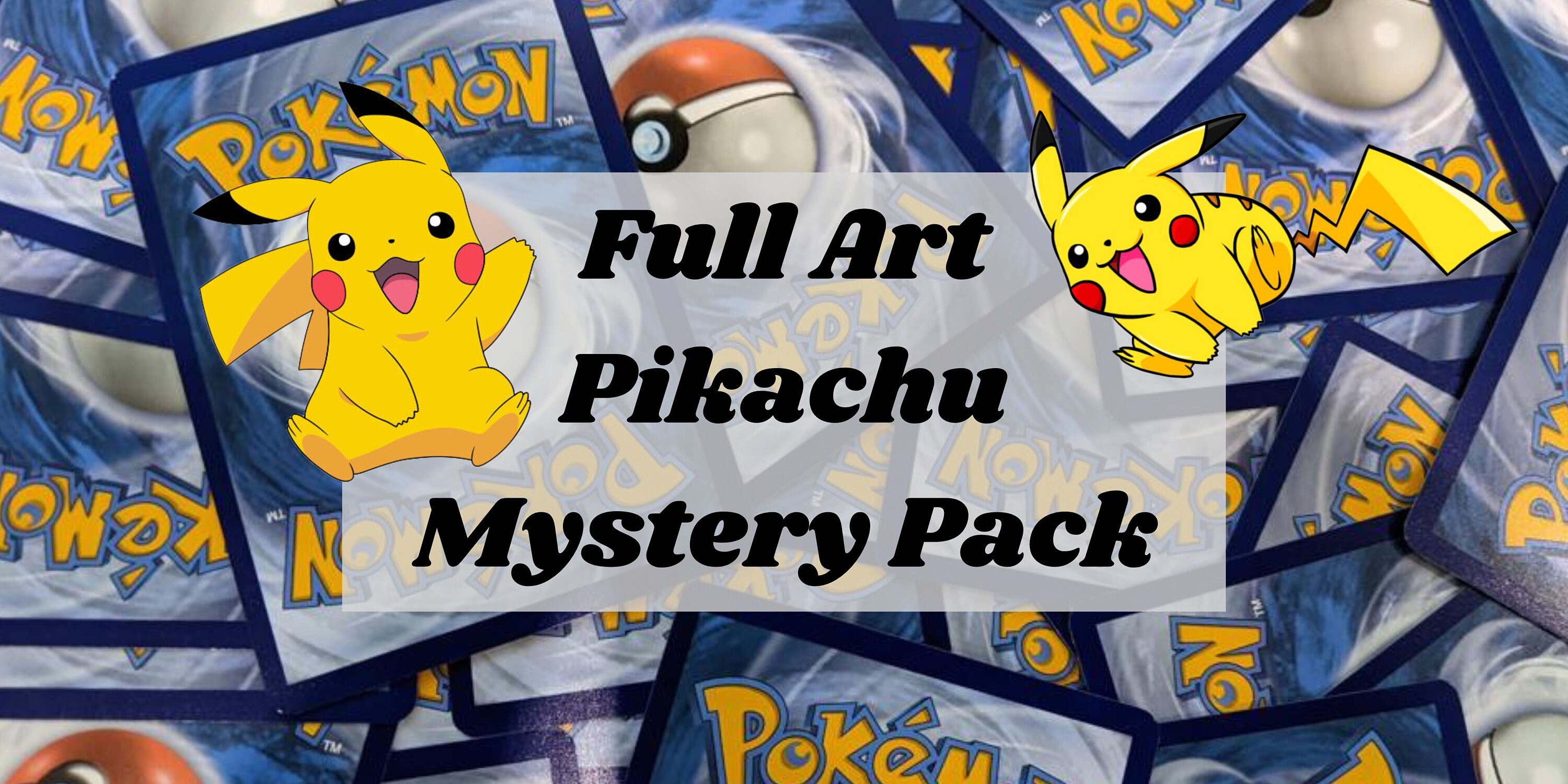 Pokemon Full Art Pikachu 50 Card Mystery Bundle Guaranteed Full Art ...