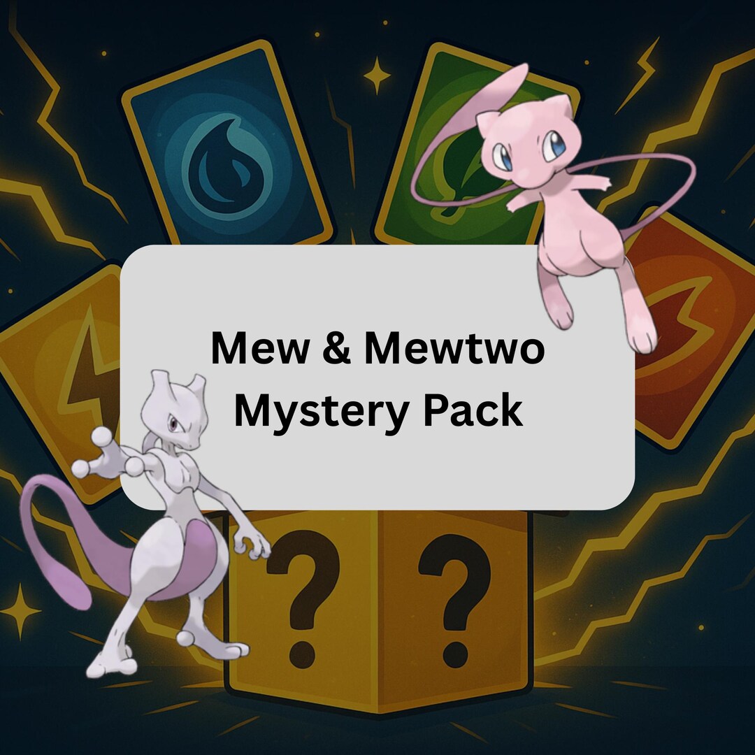 Mew & Mewtwo Pokémon Mystery Pack - Etsy UK