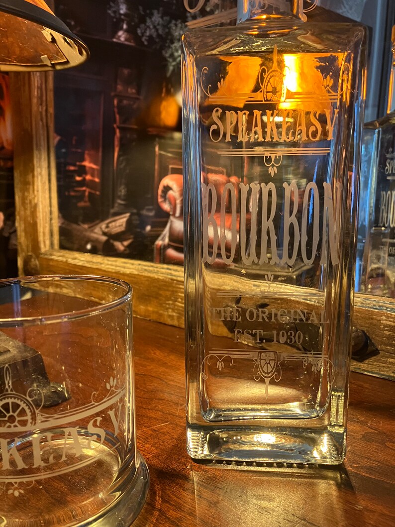 Unique Bourbon Decanters, Speakeasy Decanters, Bourbon Barware - Etsy