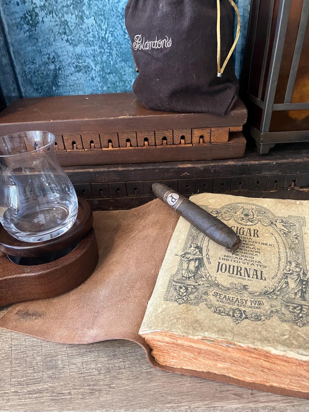 Cigar Journal / Handcrafted Cigar Gift / Leather Cigar Journal / Cigar ...