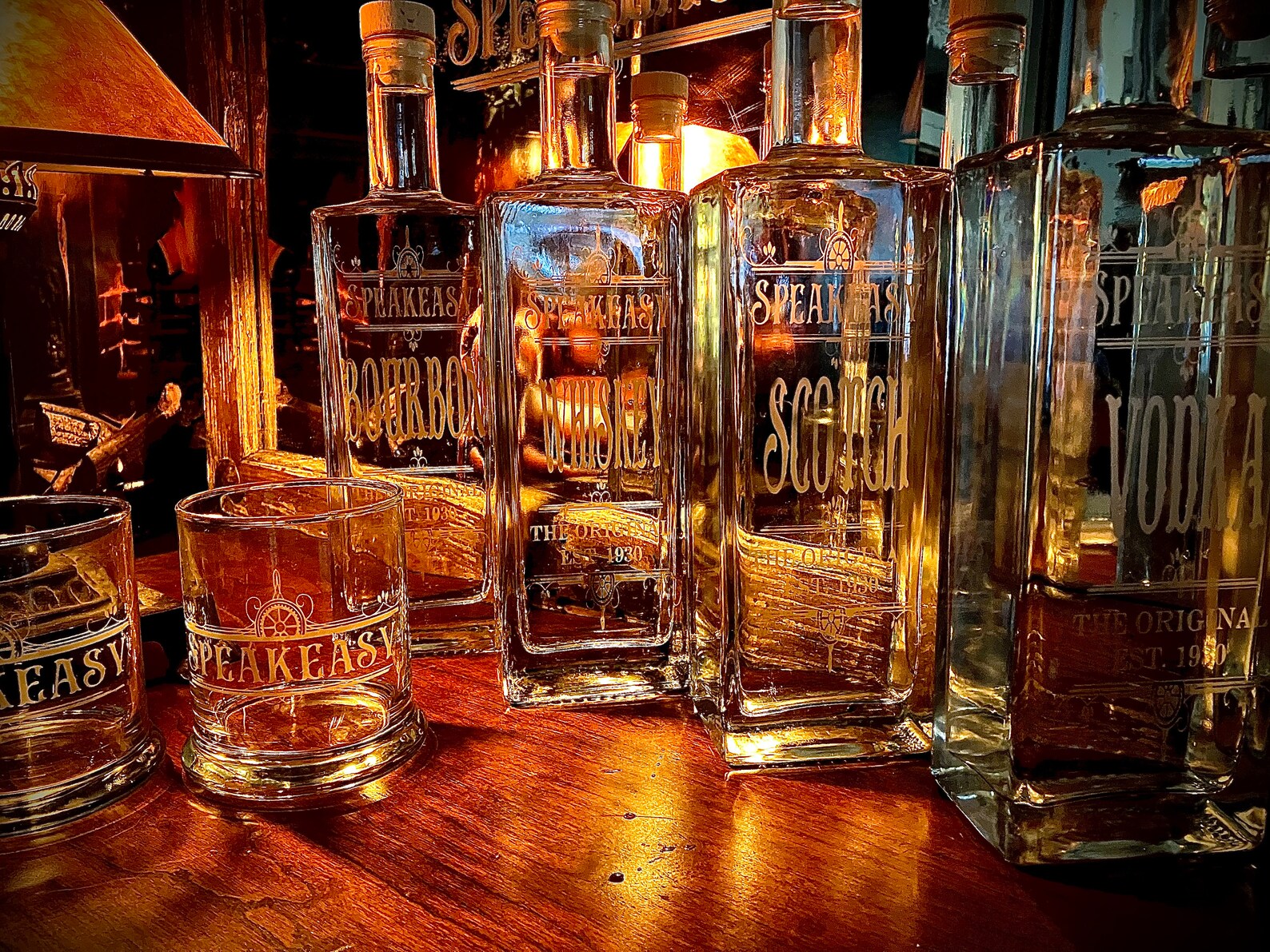 Unique Bourbon Decanters, Speakeasy Decanters, Bourbon Barware - Etsy