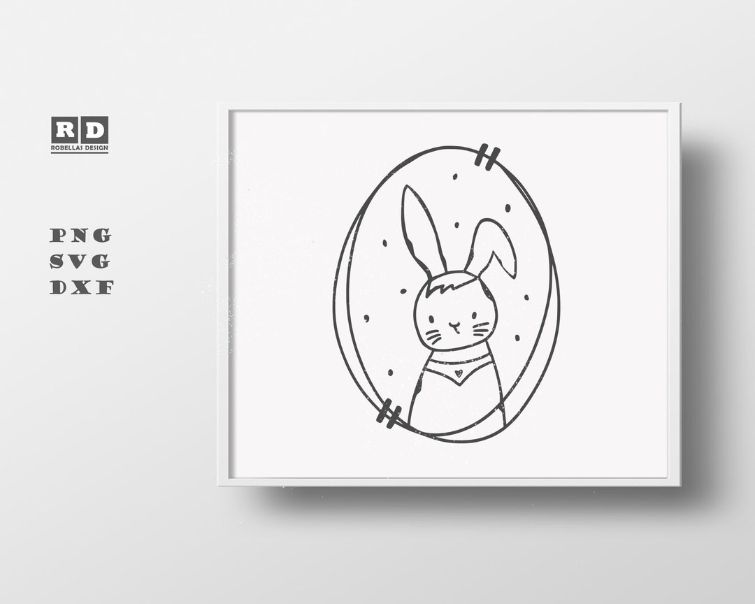 Plotter File Hase SVG DXF PNG Cricut Silhouette Clipart Digital File ...