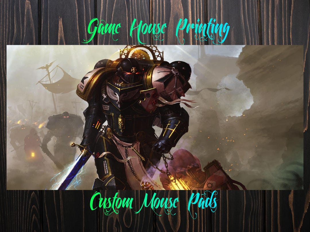 Hand Made Warhammer 40k Black Templars Custom Mousepad - Etsy