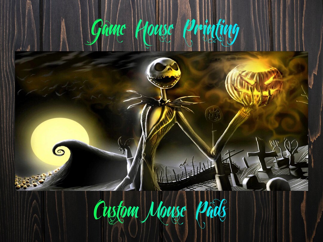 Hand Made Jack Skellington Custom Mousepad - Etsy