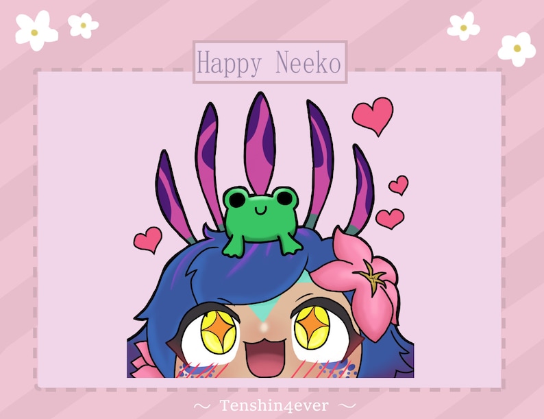 Neeko Happy Twitch Discord Emote League of Legends - Etsy