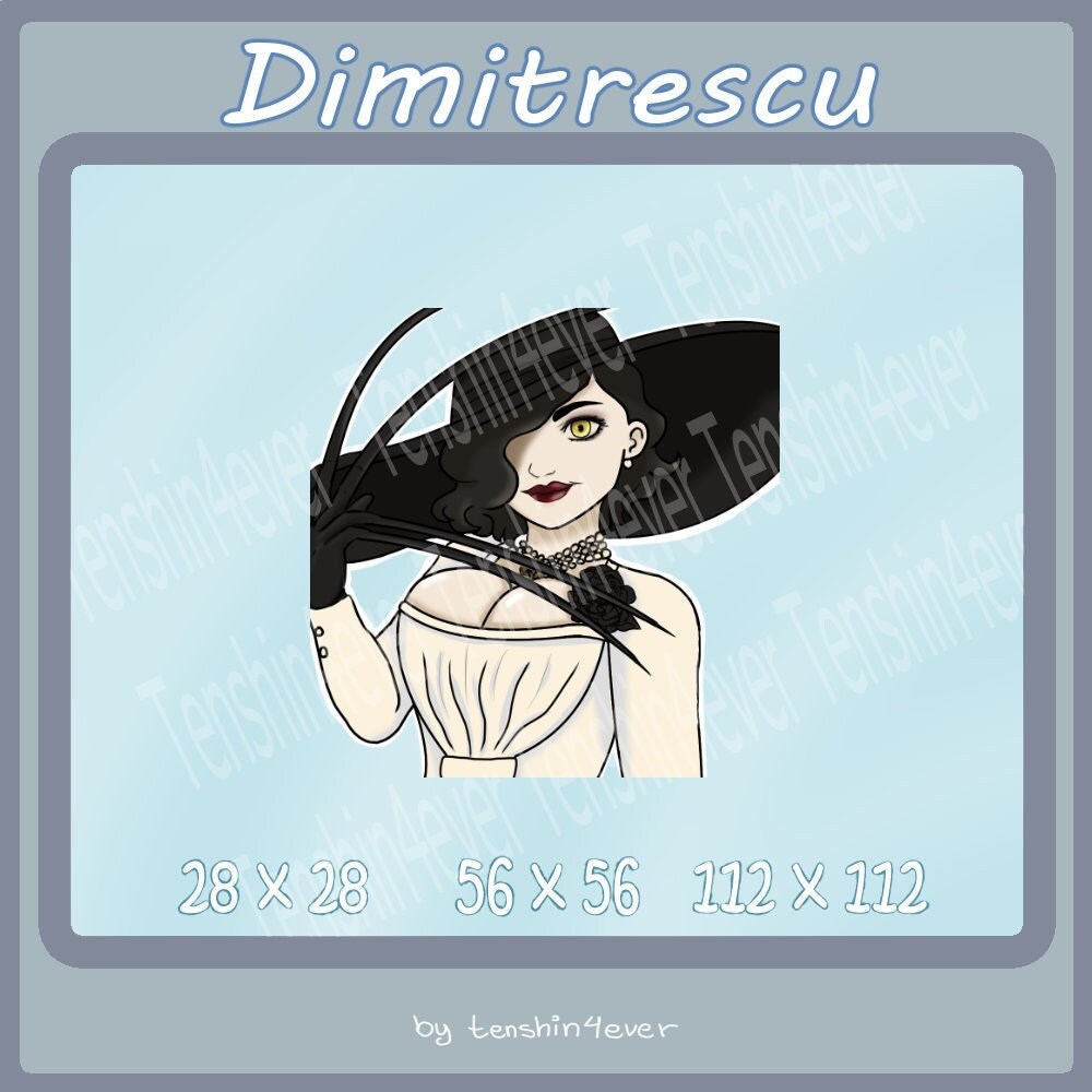 Lady Dimitrescu Twitch Emote - Etsy Canada
