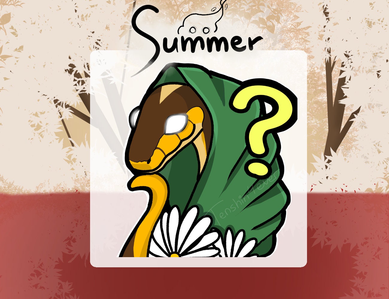 Spiritfarer Summer Thinking Emote | Twitch | Discord | - Etsy