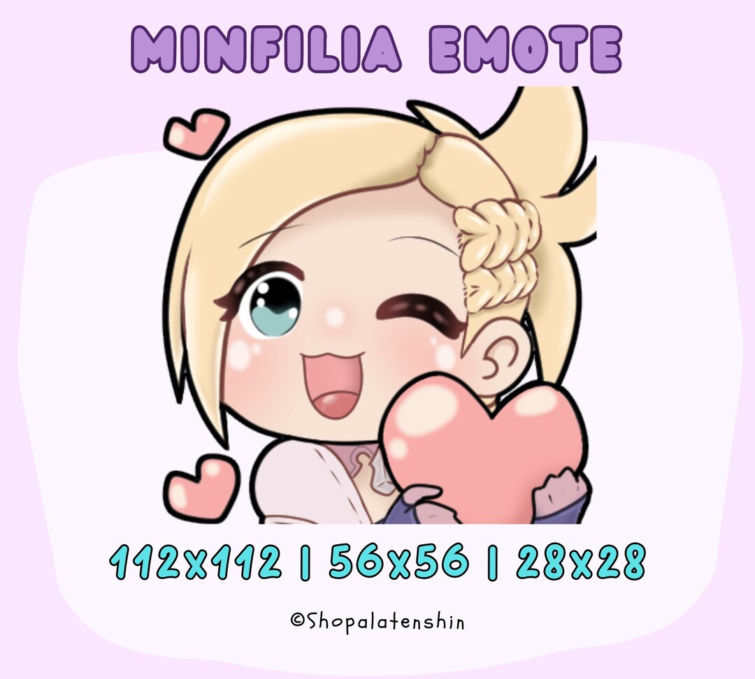 FFXIV Minfilia Heart Emote Twitch Discord - Etsy