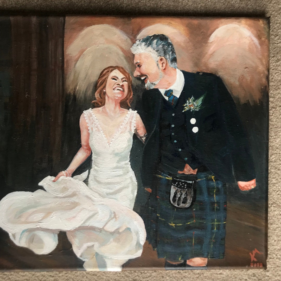 Custom Wedding, Anniversary, First Dance Painting. Wedding Art - Etsy