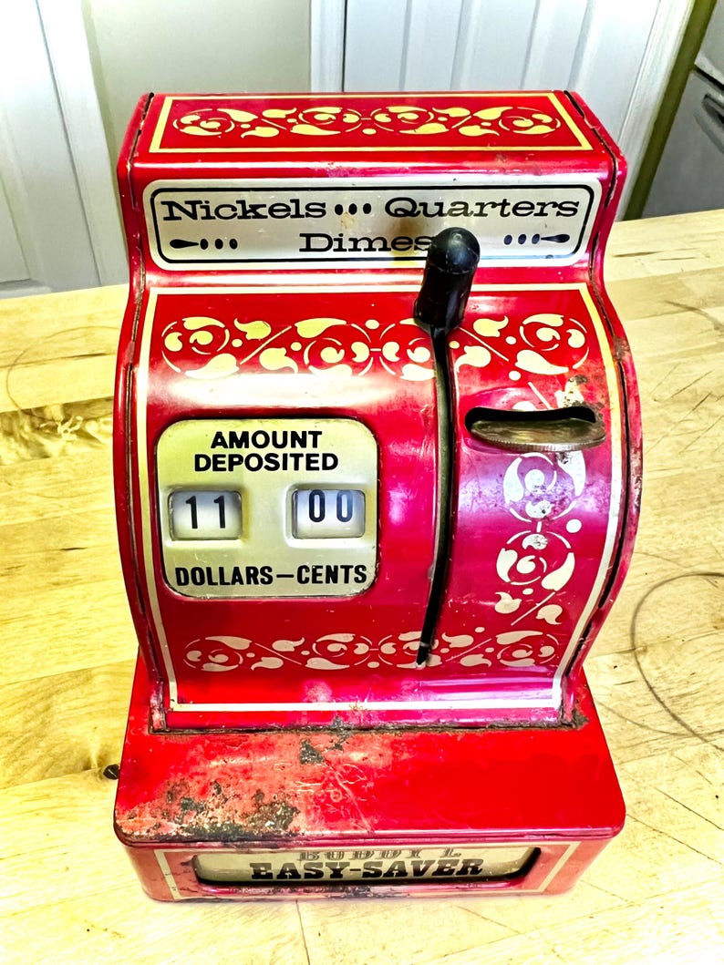 Buddy L Easy Saver Tin Toy Cash Register Bank, Japan 1976 - Etsy