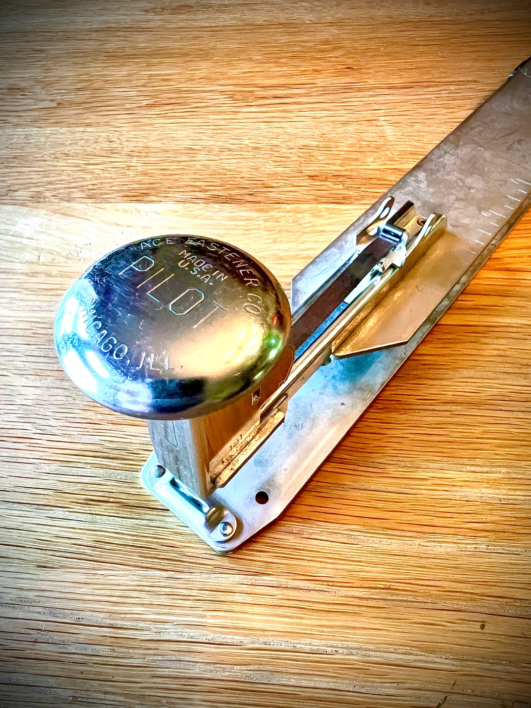 Pilot Stapler Ace Fastener Co. Chicago Ill. Large Format 12 Inch ...