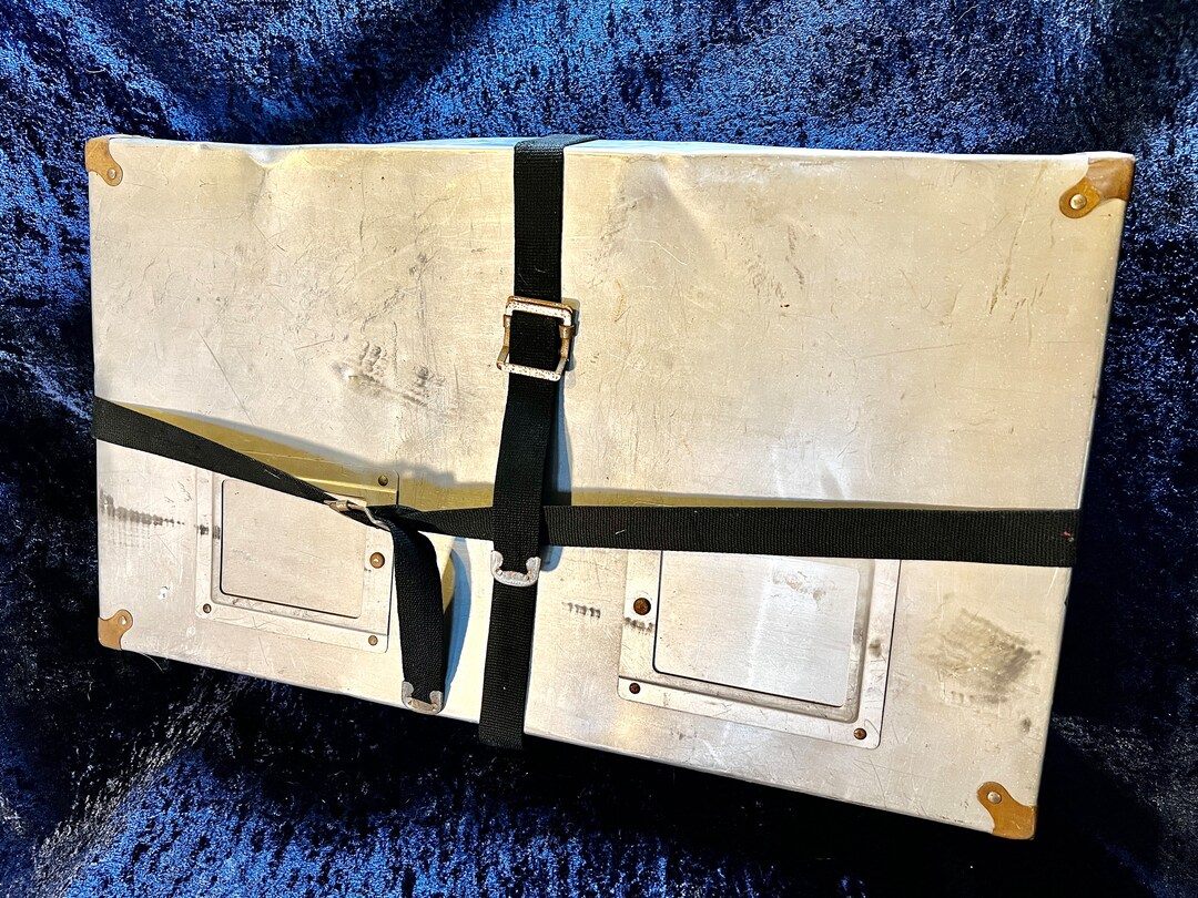 Vintage Metal Mailing Box Military Storage Case Aluminum Catalog ...