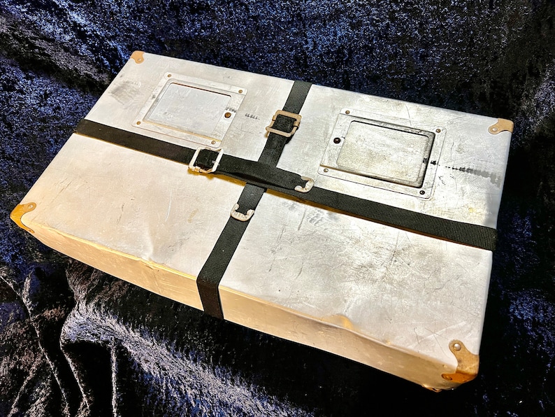 Vintage Metal Mailing Box Military Storage Case Aluminum Catalog ...