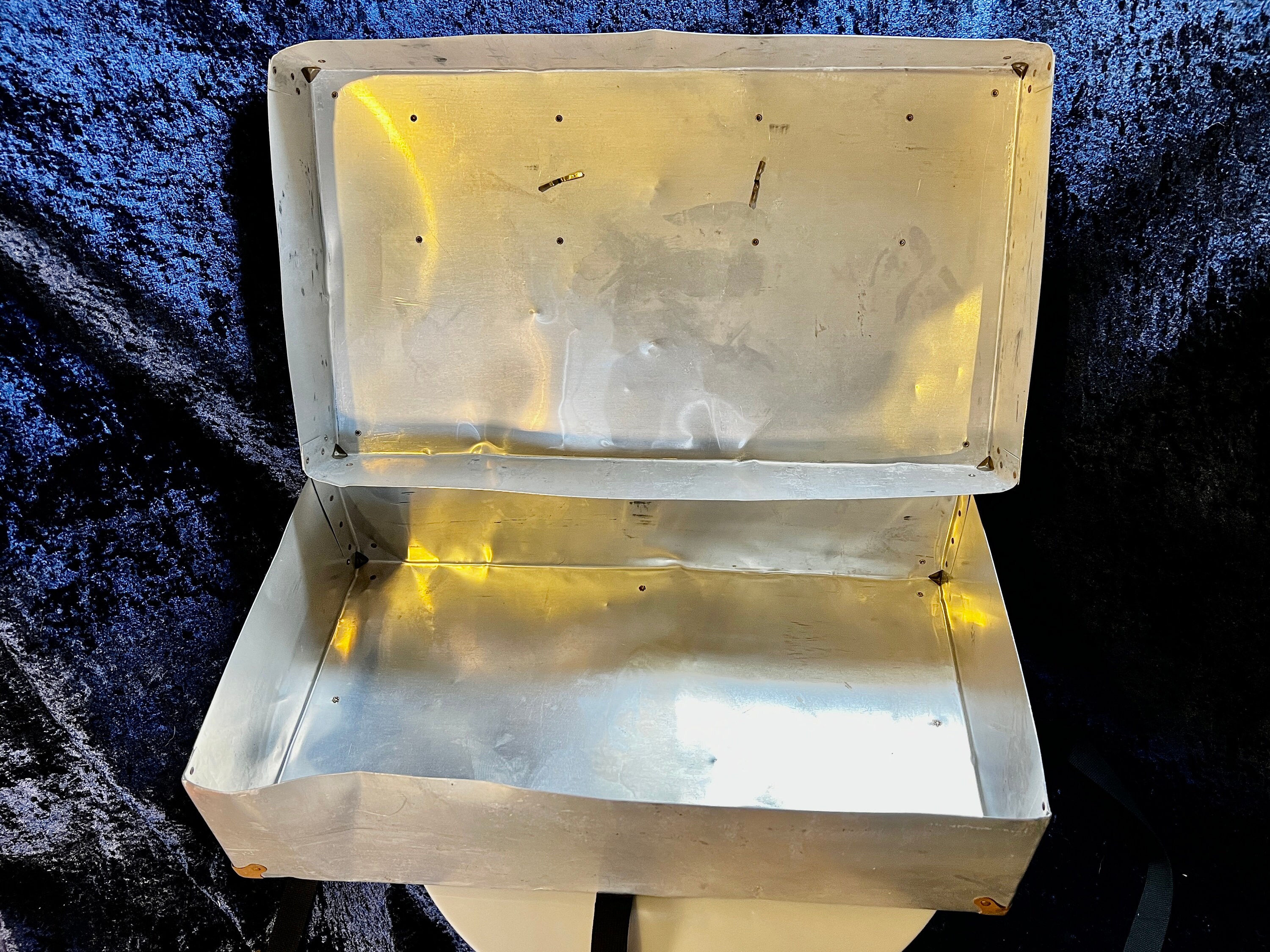 Vintage Metal Mailing Box Military Storage Case Aluminum Catalog ...