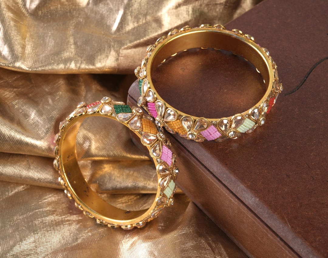 Butterfly Bangles (pack of 2): Traditional Indian Jewelry - Etsy