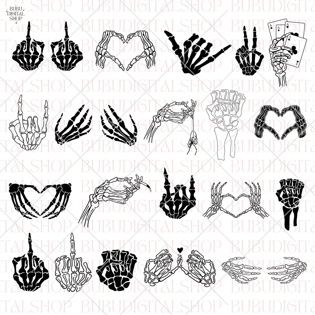 Skeleton Hands Svg, Skeleton Png, Skeleton Hands Svg Bundle, Skeleton ...