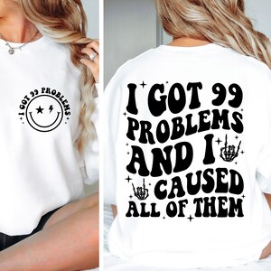 I Got 99 Problem Svg Png, Funny Svg, Svg Bundle, Groovy Svg, Retro Svg ...