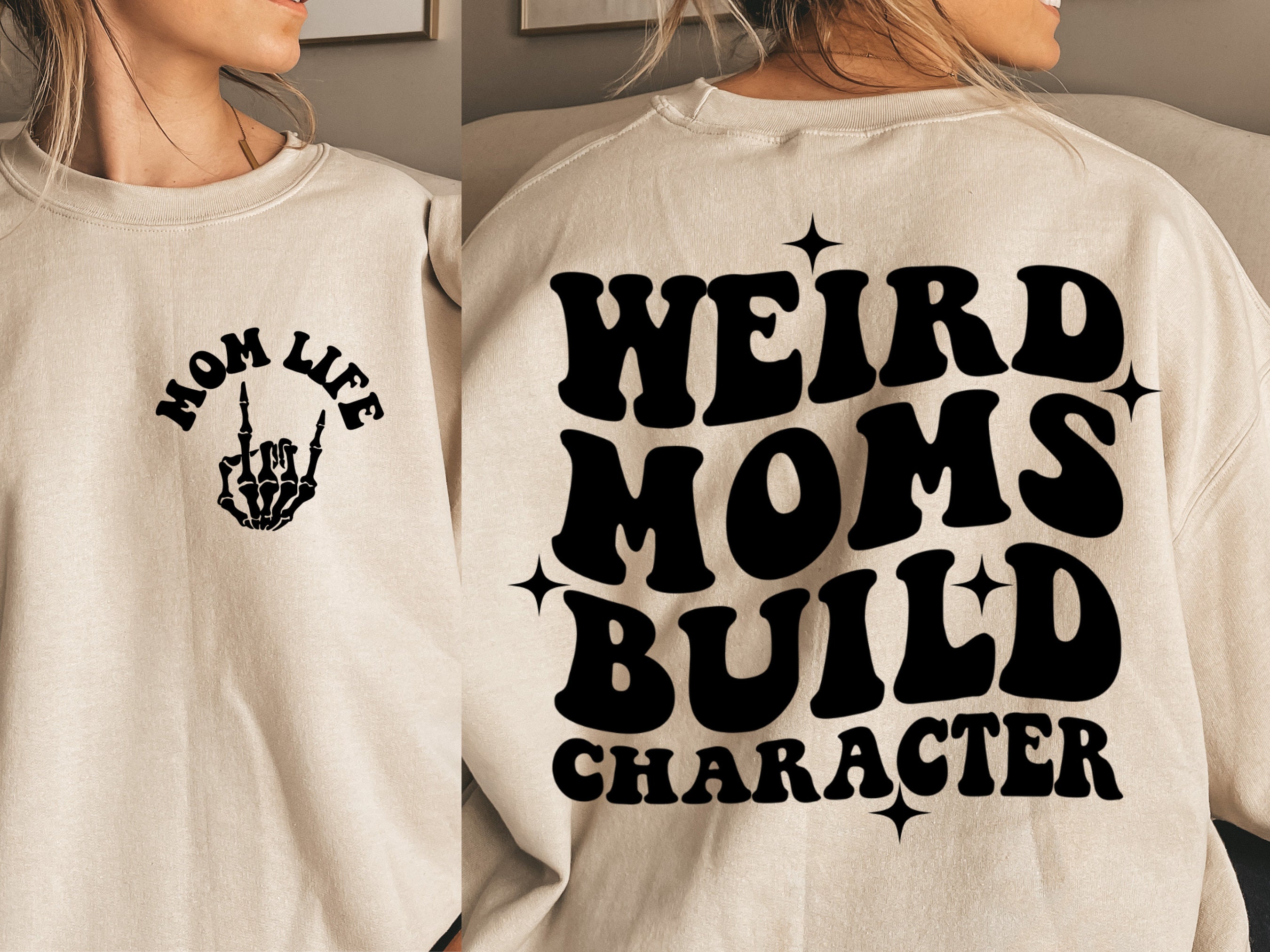 Weird Moms Build Character Svg Mom Svg Bundle Motehrs Day - Etsy
