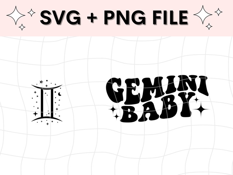 Gemini Baby Svg Zodiac Svg Svg Bundle Svg Files Zodiac - Etsy
