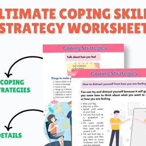 Coping Skills Strategies Printable, Therapy Worksheets, Anxiety Coping ...