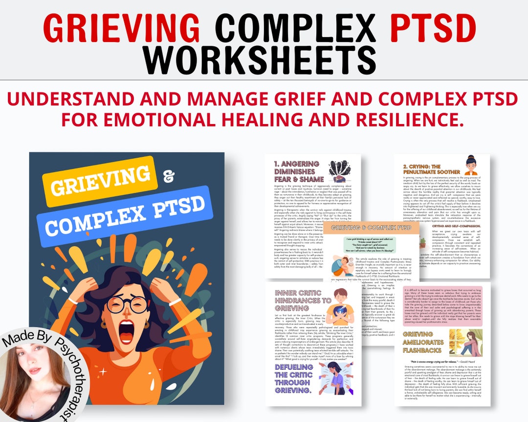 Understanding Grieving Complex PTSD Worksheets, PTSD Coping Skills ...