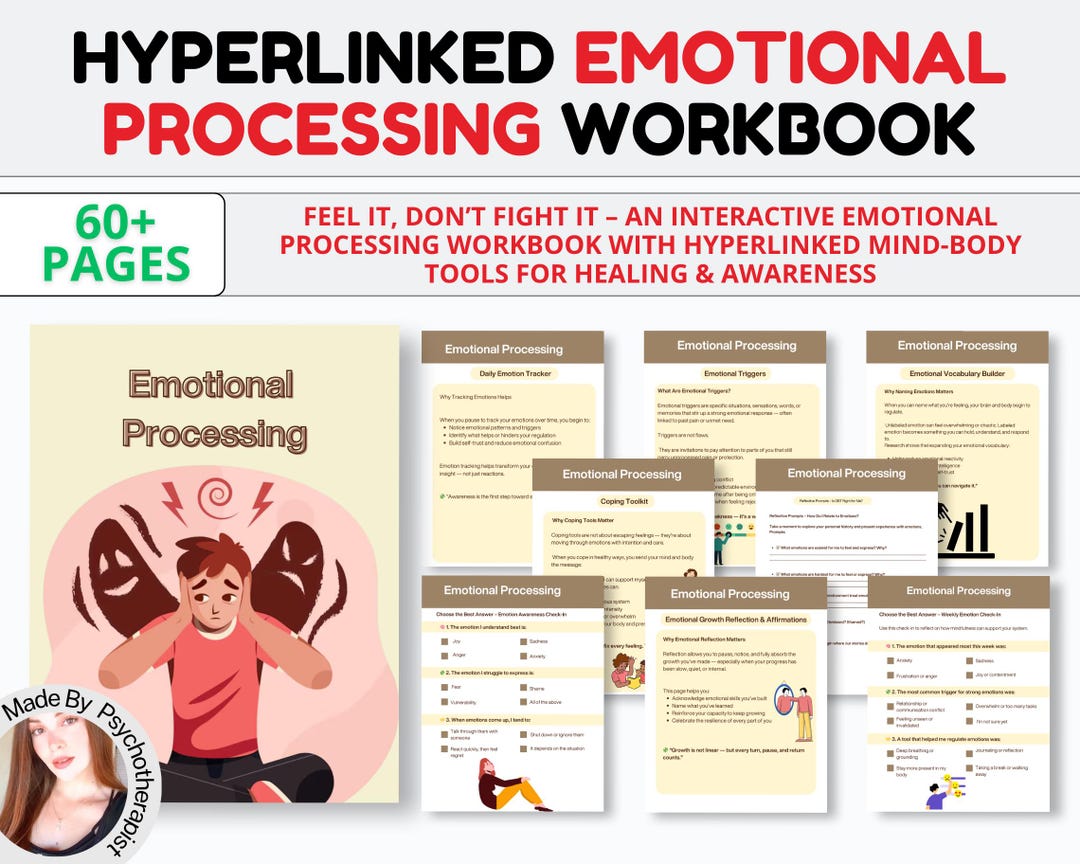 Processing Emotions Workbook Emotional Intelligence,self-regulation ...