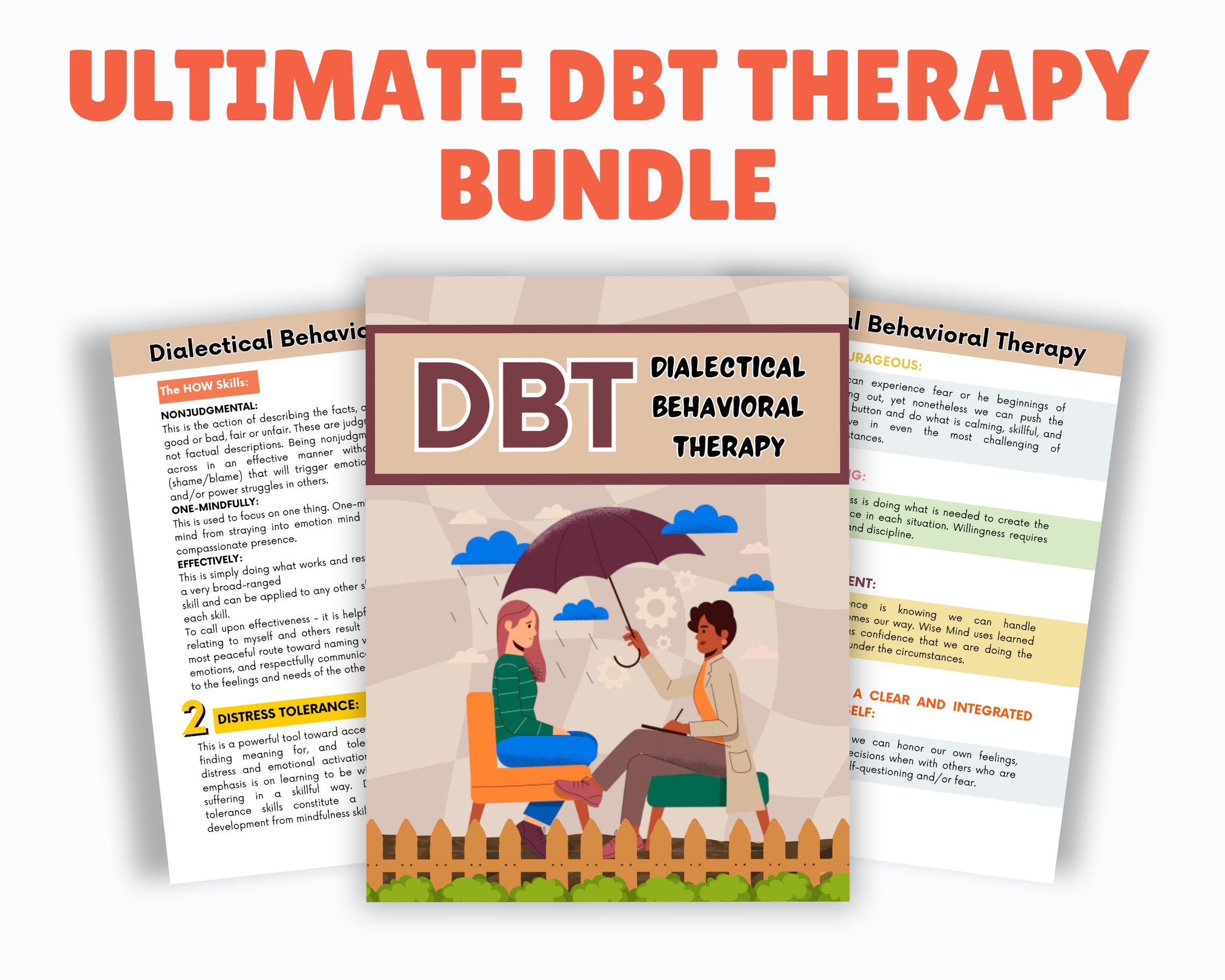 DBT MEGA BUNDLE, Dbt Skills, Dbt Workbook, Therapy Worksheet ...